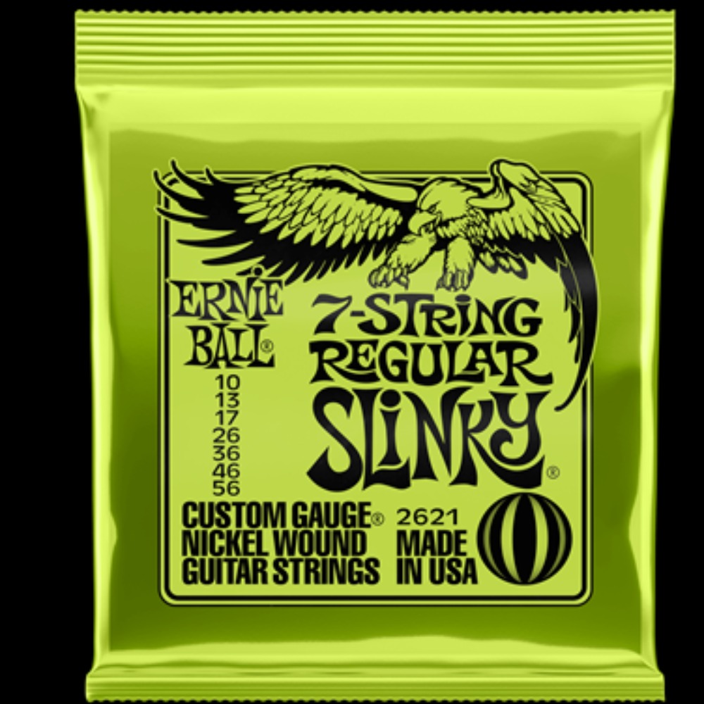 Pre-owned Ernie Ball 7 String Regular Slinky 10-56 - Own4Less
